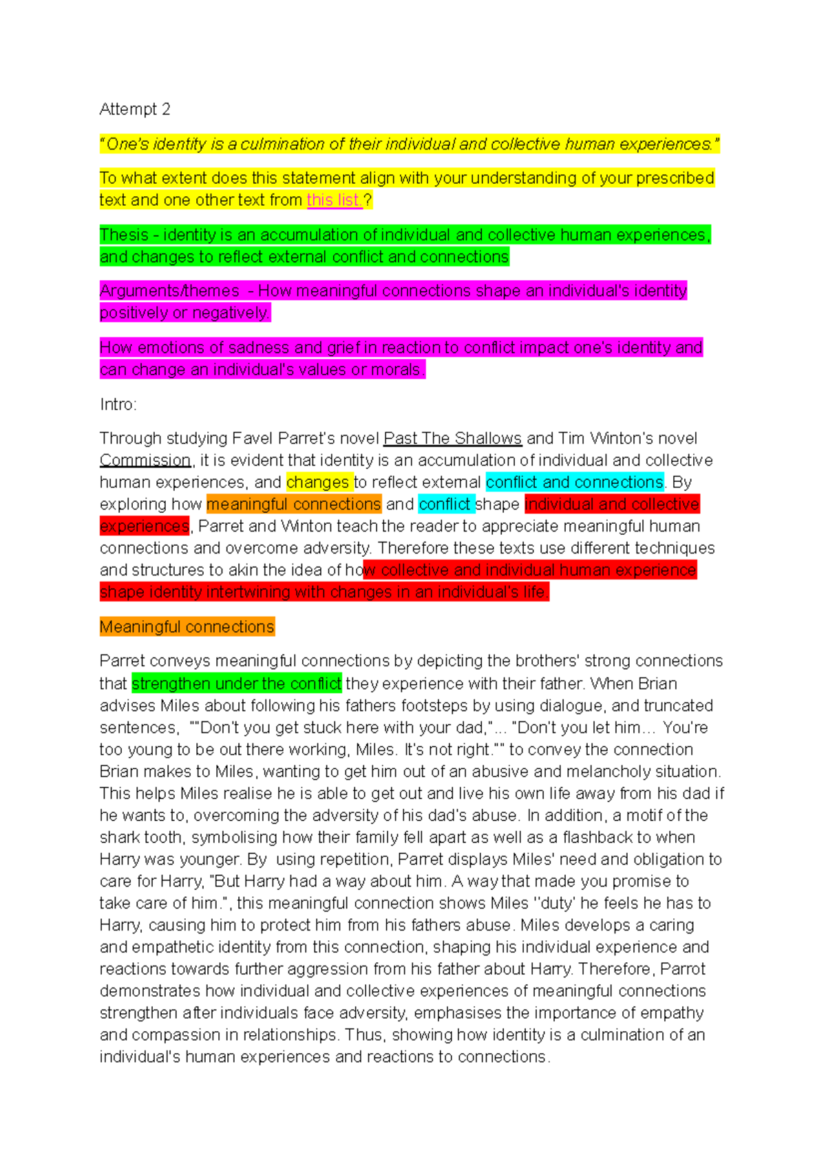 English Common Module - Past the Shallows & Commission Essay Analysis ...