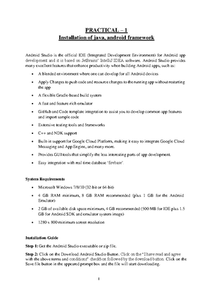 Operating System Practical File - Practical – 1 Installation of windows OS There are two ...