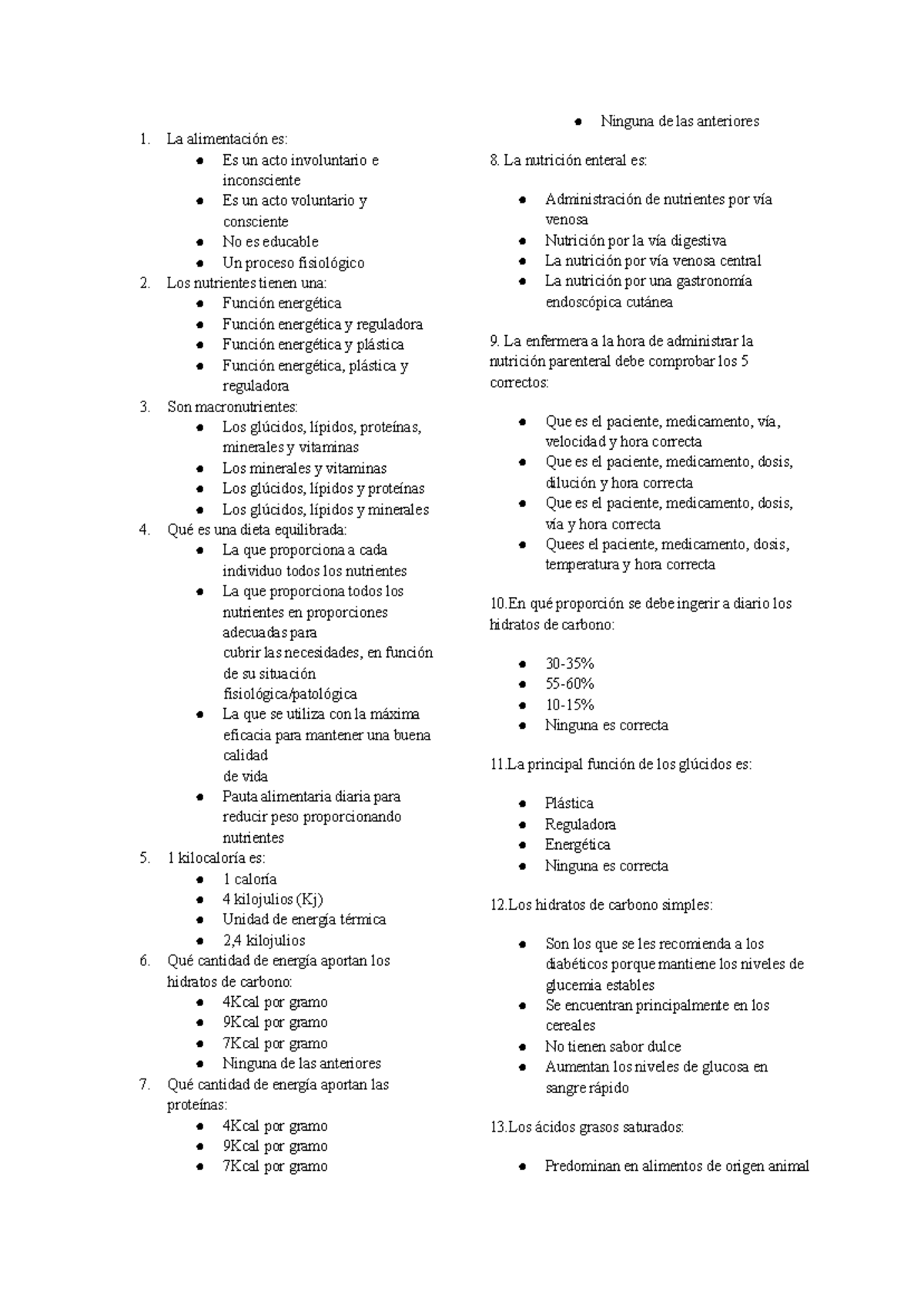 Examen Final de Nutrición - Curso 1.2.3.4.5.6.7.8.9 - Studocu