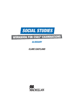 F4C2SS - Notes on the family social studies csec - TEACHER: CLASS: 3 ...