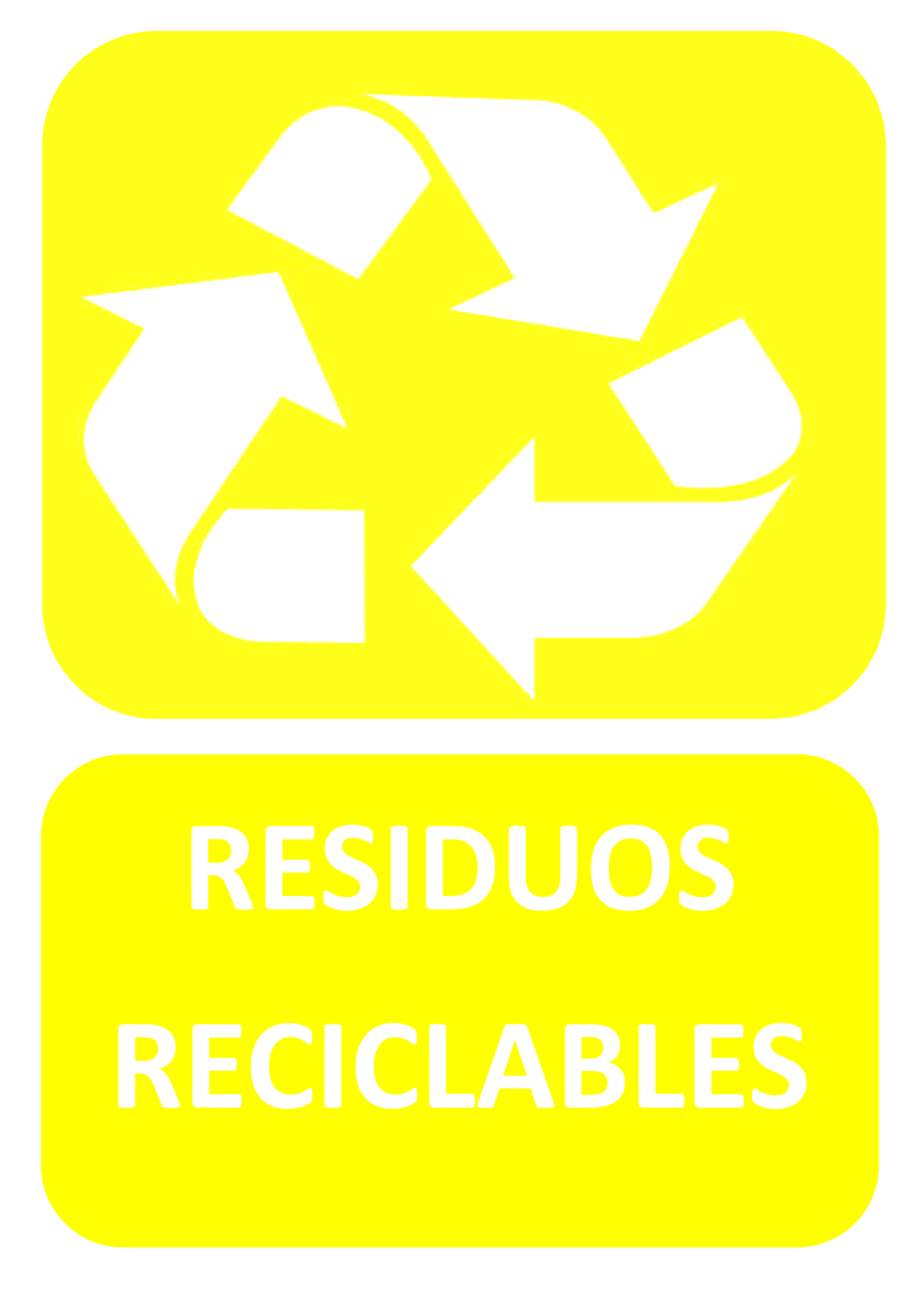 Letreros PARA Basureros - Ingeniería del Medio Ambiente - RESIDUOS ...