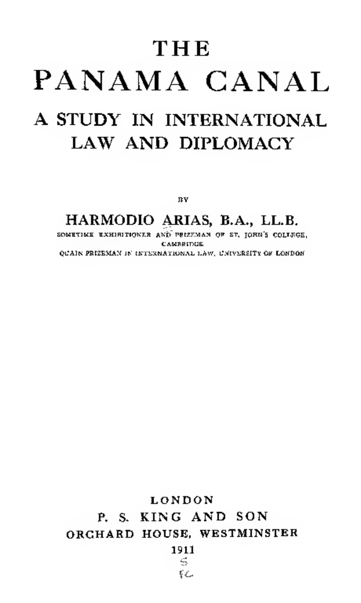 The Panama Canal: An Analysis of International Law & Diplomacy - Studocu