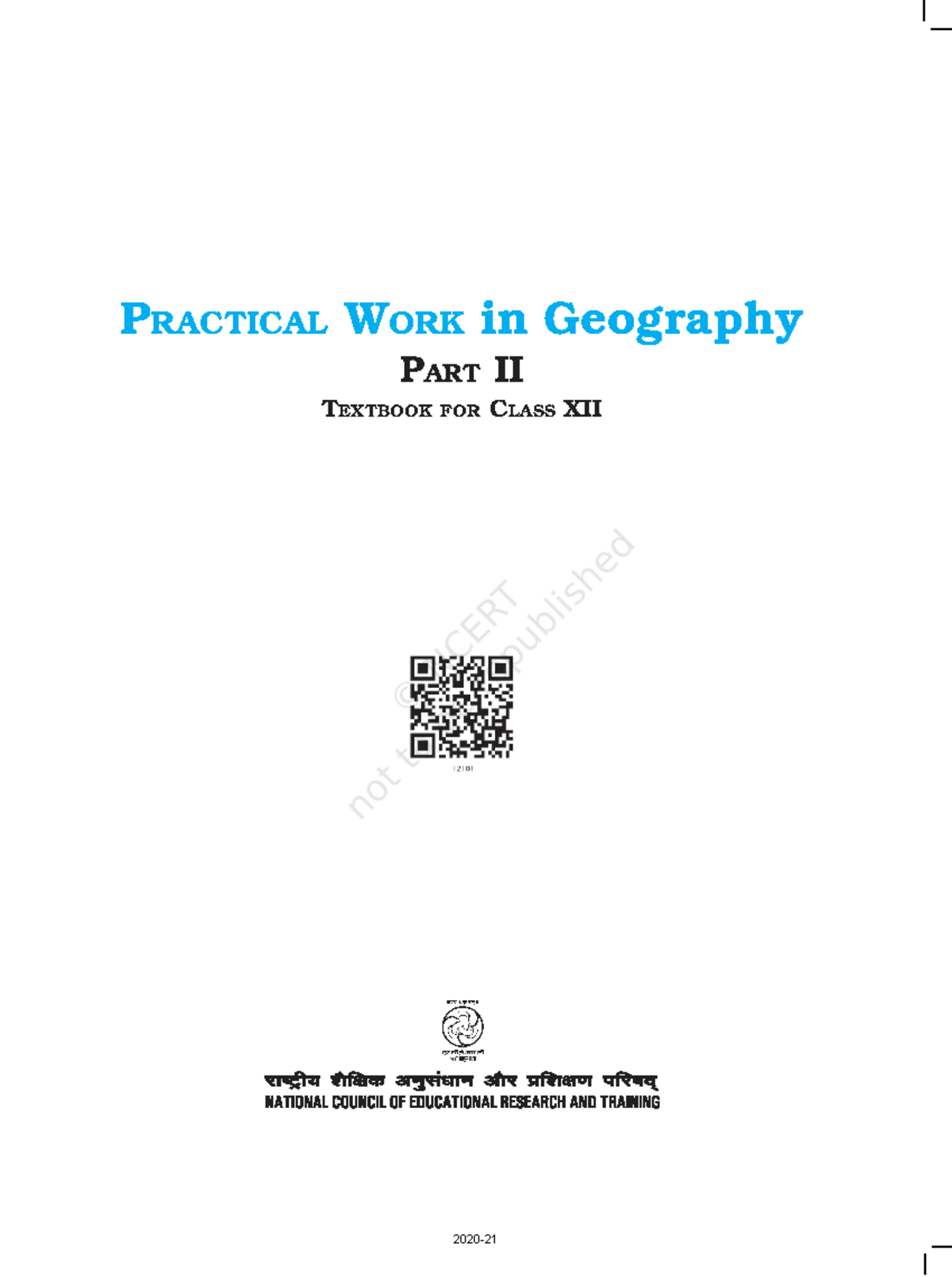 Practical Work in Geography: Class XII Textbook Insights - Studocu