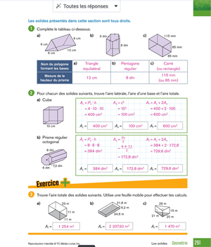 Examen pratique-Math sec 3 - Nom : Groupe : Révision de fin d’année ...