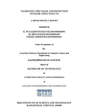 Student result management system - python project - 1 Name: AMEENA PARAYANGATT Email: - Studocu