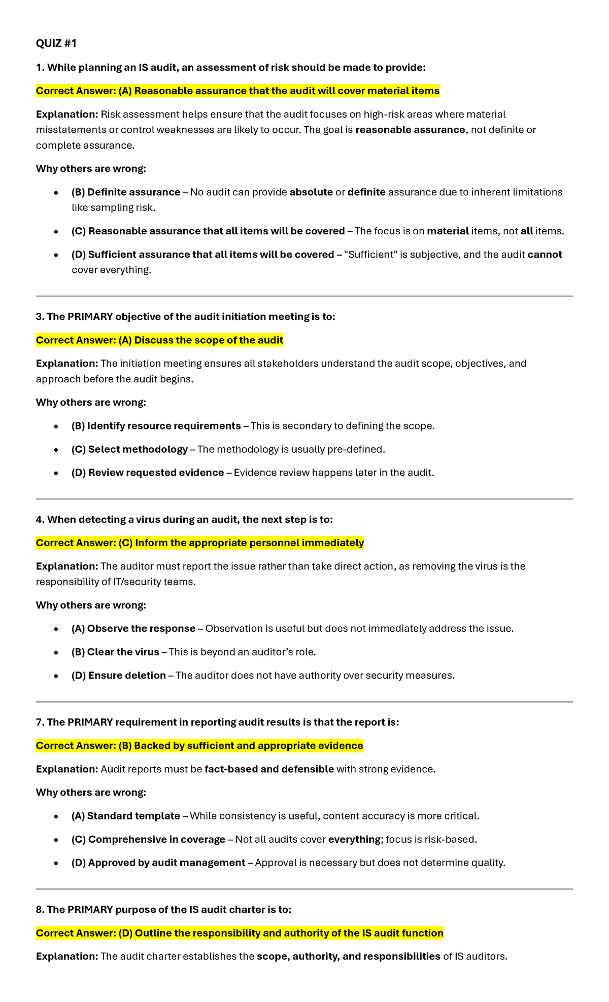 CIS 101 Final Exam Quiz Reviewer - Insights and Key Concepts - Studocu