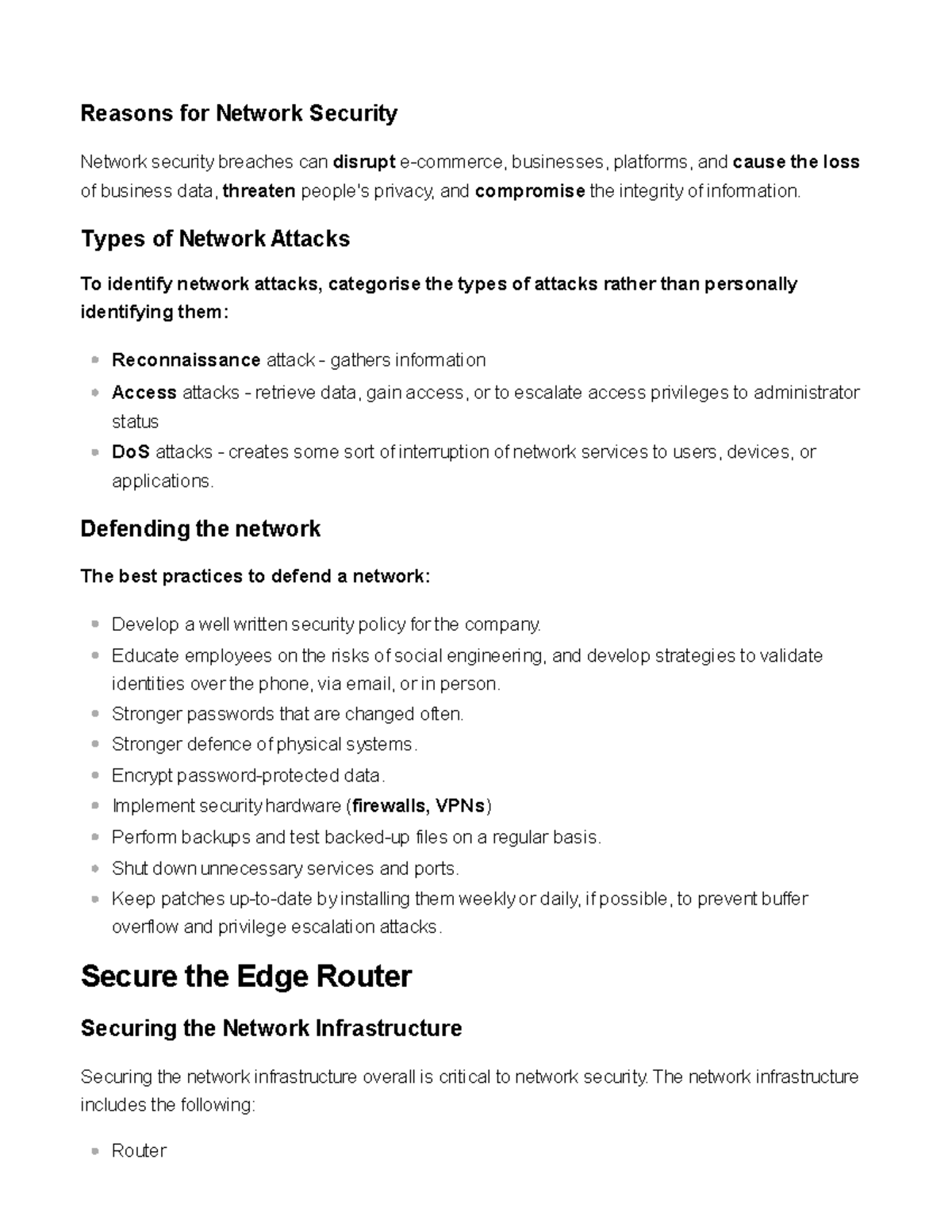 Week 1 - Securing Device Access & Admin Role Assignment - Studocu