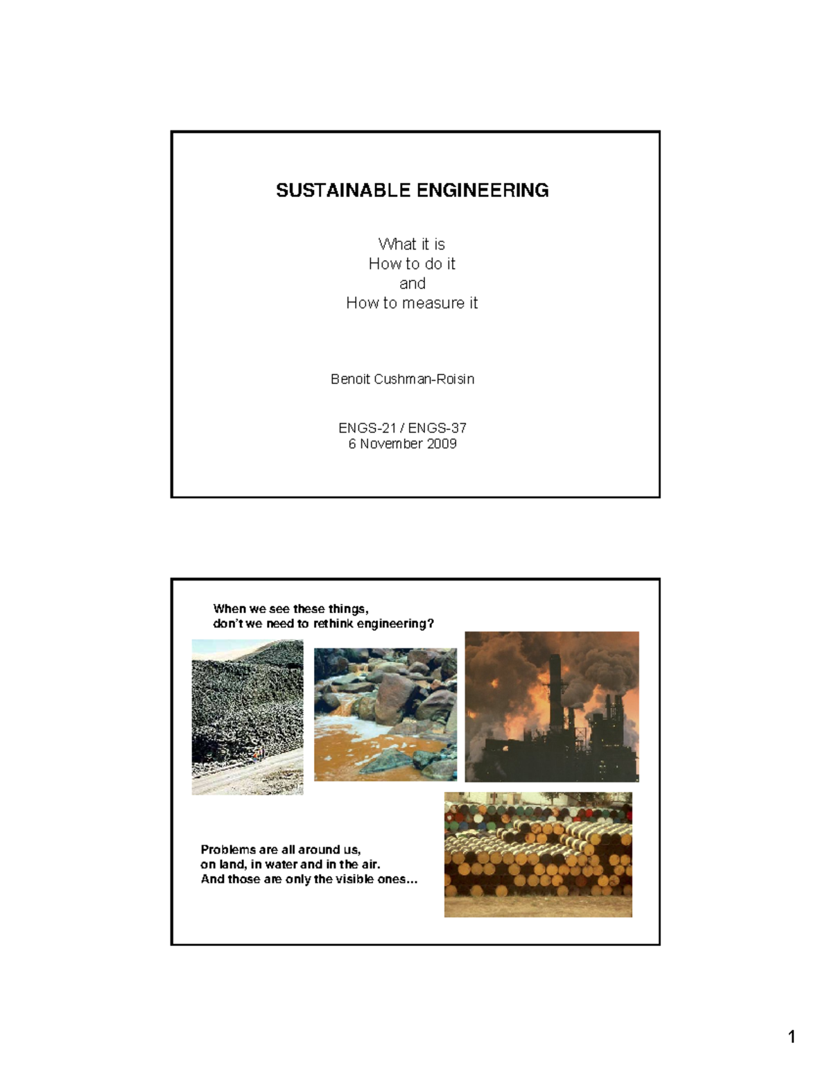 Module 1 Lesson 1 Sustainable engg fundamentals - SUSTAINABLE ...