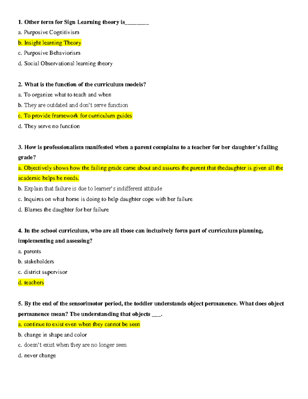 LET REVIEWER 2023: Key Concepts and Principles in Education - Studocu