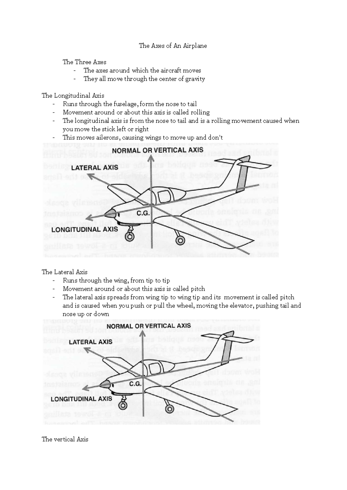 Understanding Aircraft Stability and Control - AVF 117 Lecture Notes ...