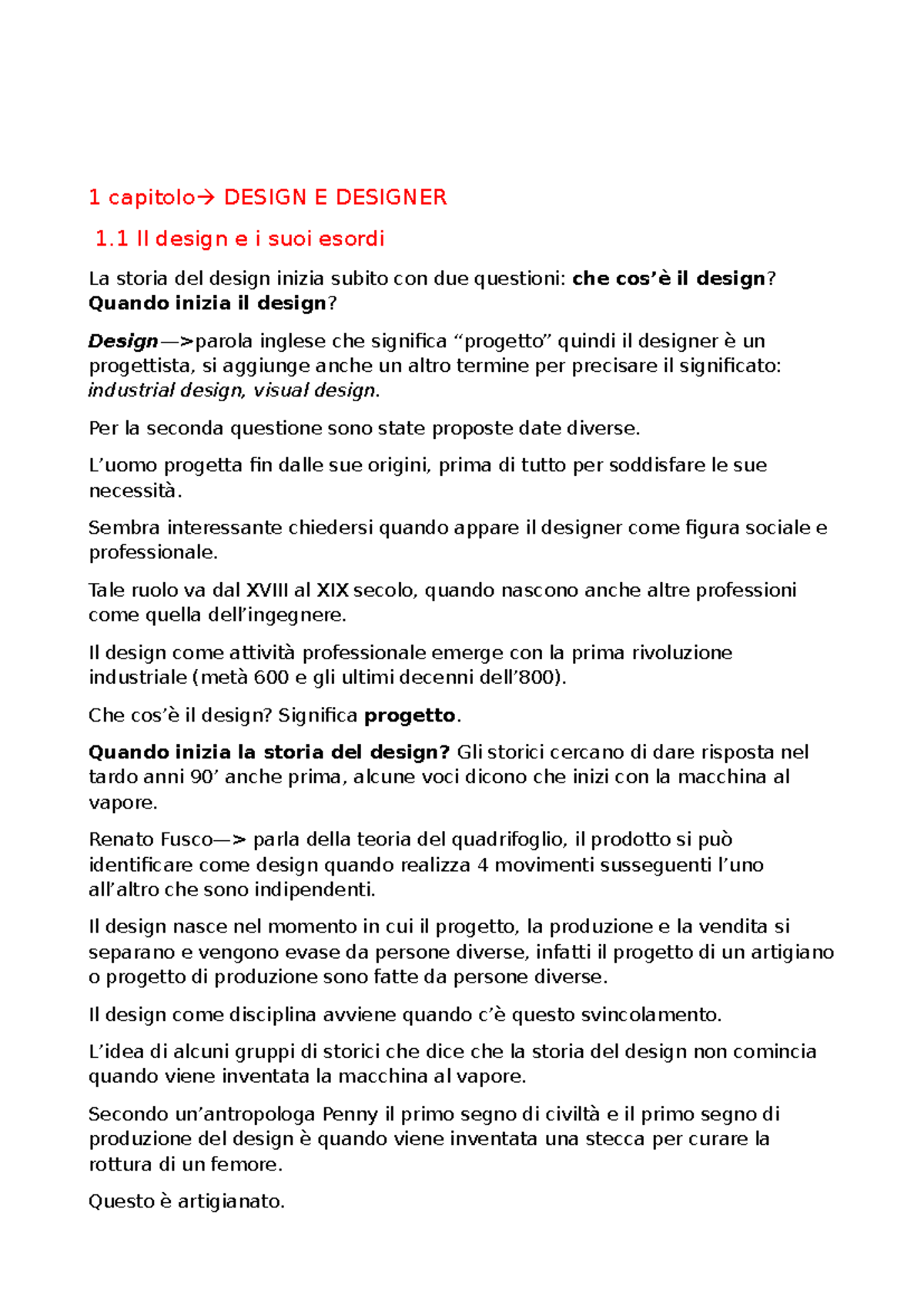 Appunti di Storia del Design per Esame (Corso E-DESIGN) - Studocu