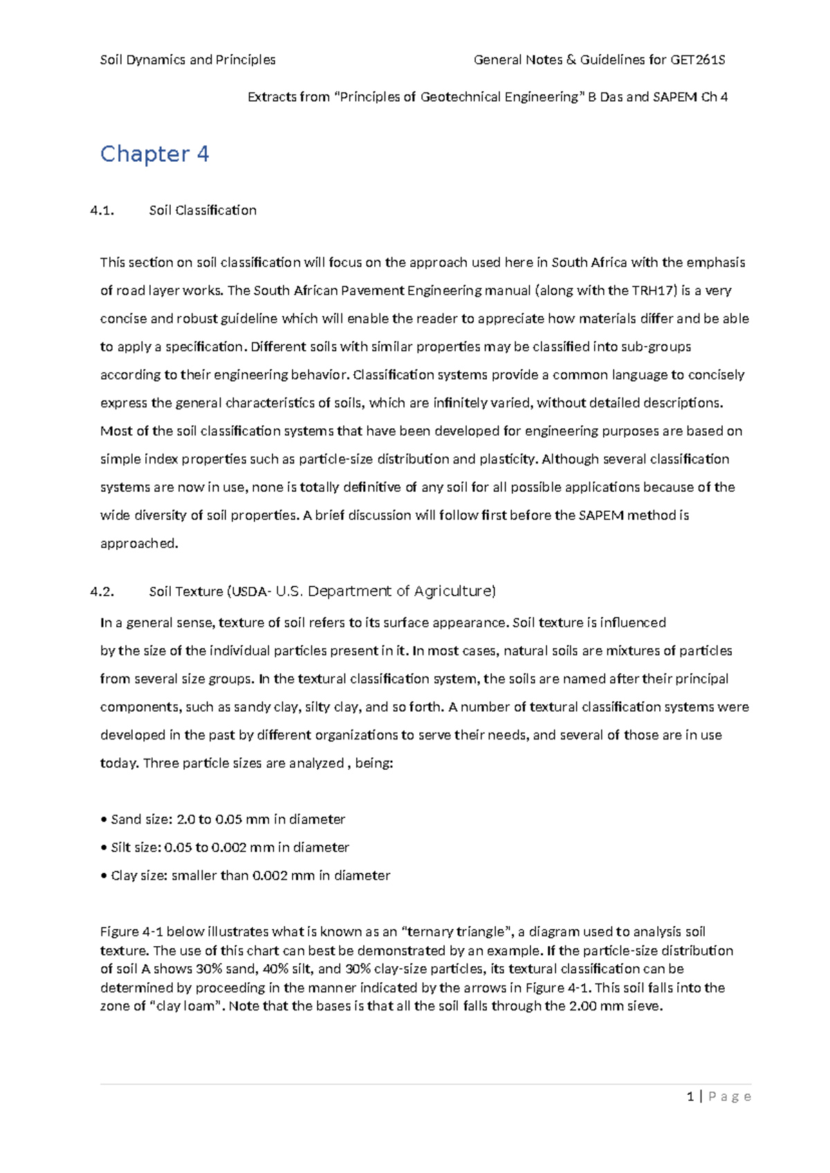 Soil Dynamics and Principles: Chapter 4 Soil Classification Guidelines ...