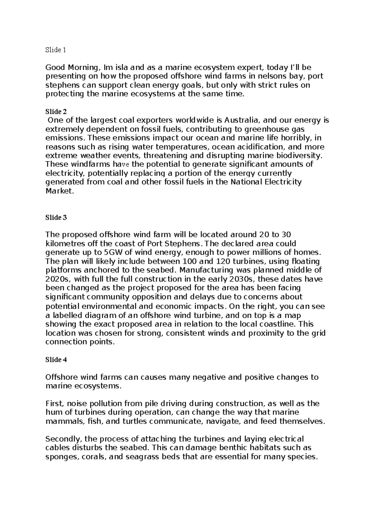 Proposed Offshore Wind Farms & Marine Life: Impacts & Solutions - Studocu