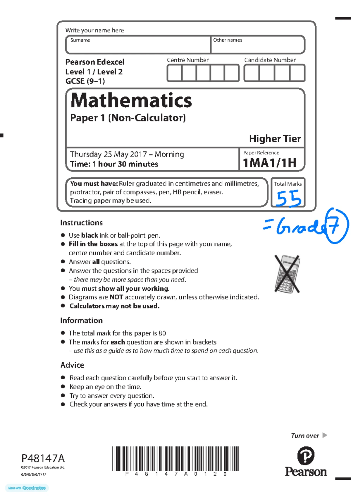 Higher 4-6 Week 1 Maths Tasks and Questions (Qs & Ms-3) - Studocu