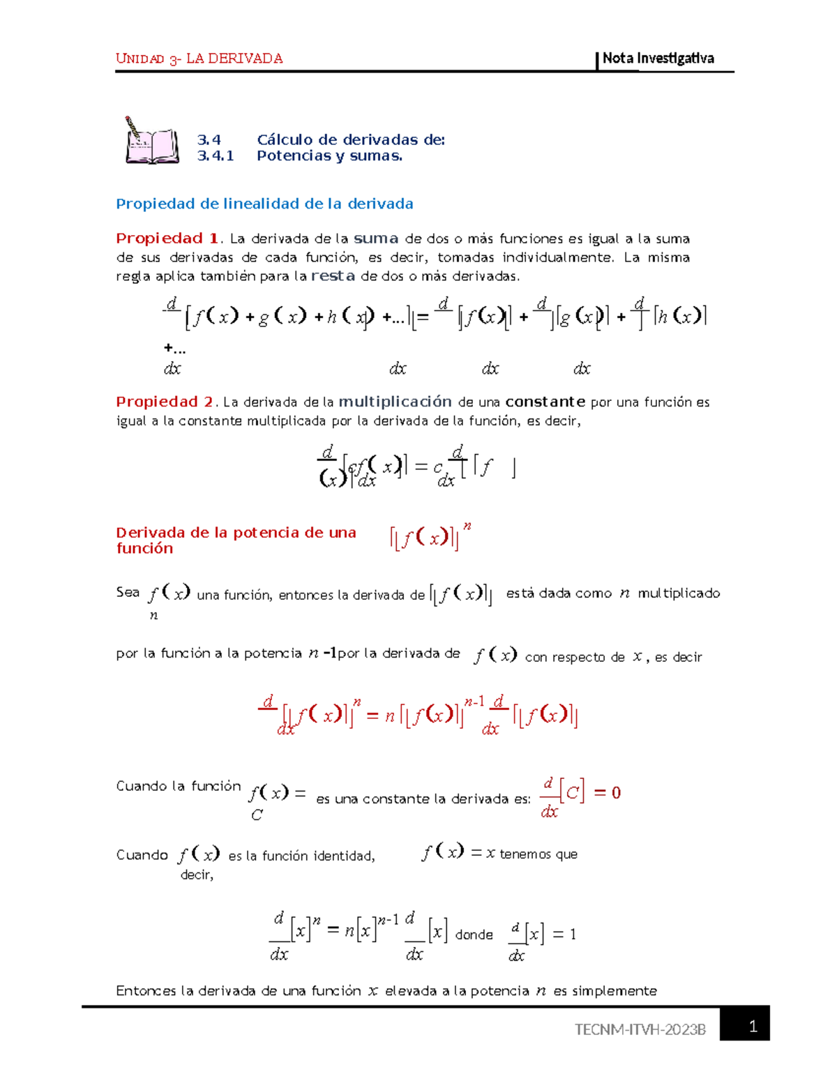 683014808 Cálculo de Derivadas: Propiedades y Ejercicios Prácticos ...