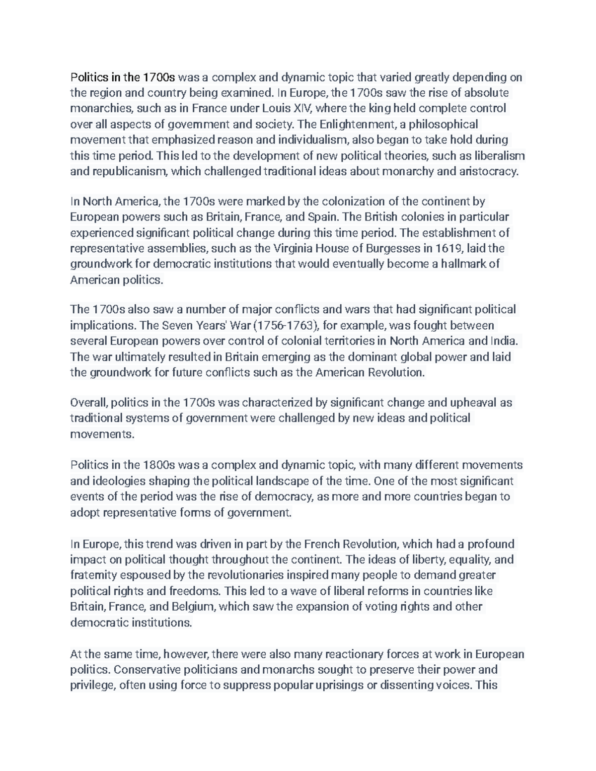 Evolution of Politics: A Comprehensive Overview Through the Centuries ...