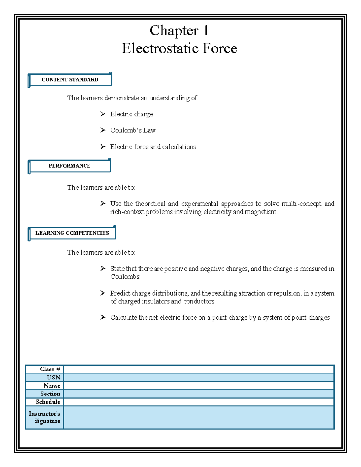 Chapter 1: Electrostatic Force - Understanding Electric Charge and ...