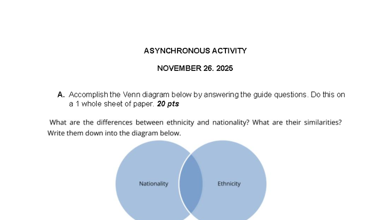 Asynchronous Activity 11 26 2025 - General Academic Strand ...