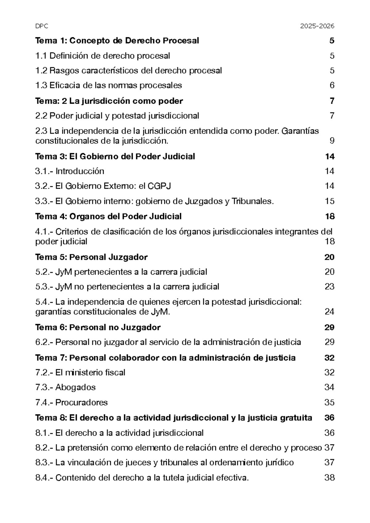 DPC - Apuntes sobre Derecho Procesal Civil: Temas y Conceptos Clave ...
