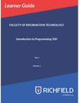 Richfield - Programming - Studocu