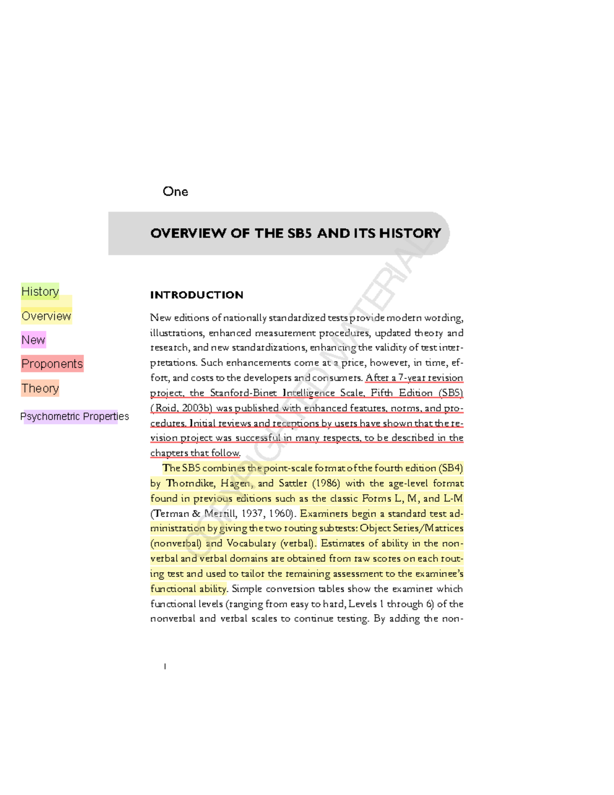 Essentials of SB5: Comprehensive Overview of the Stanford-Binet 5th Ed ...
