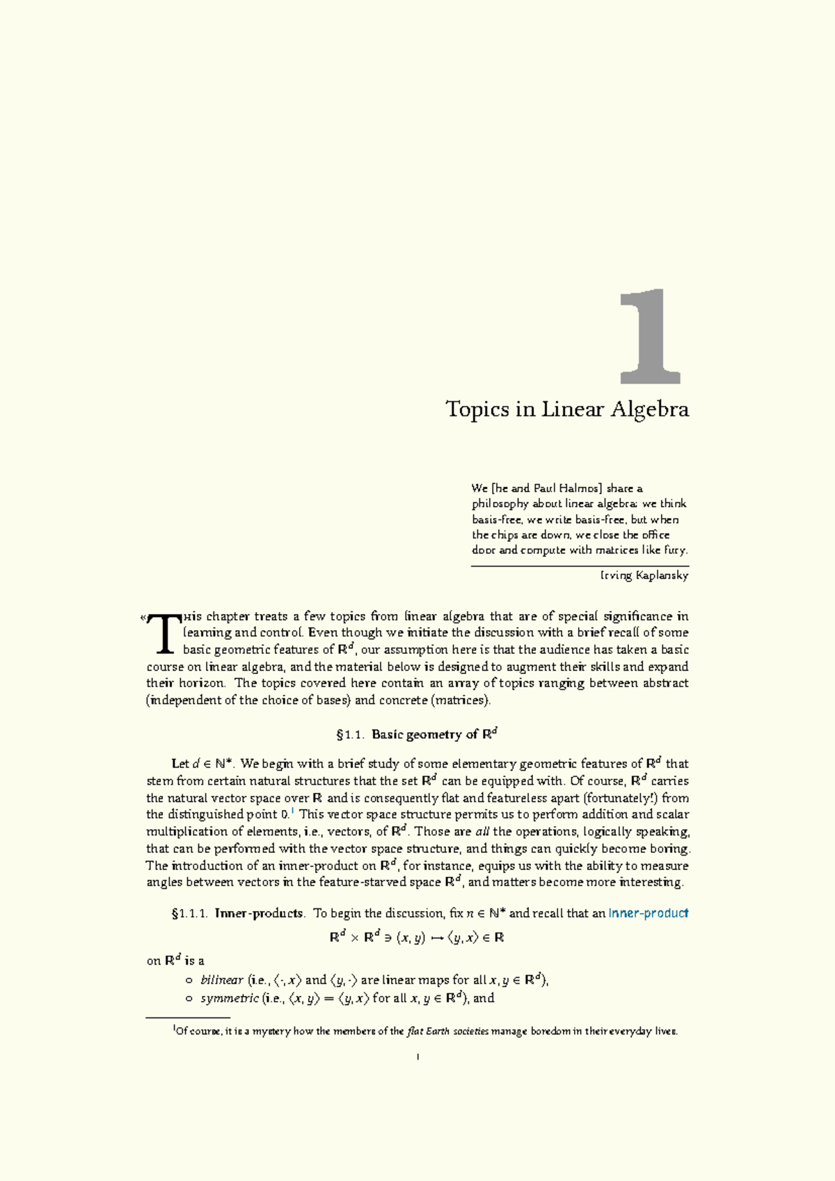 SC639 - Chapter 1: Topics in Linear Algebra and Their Applications ...