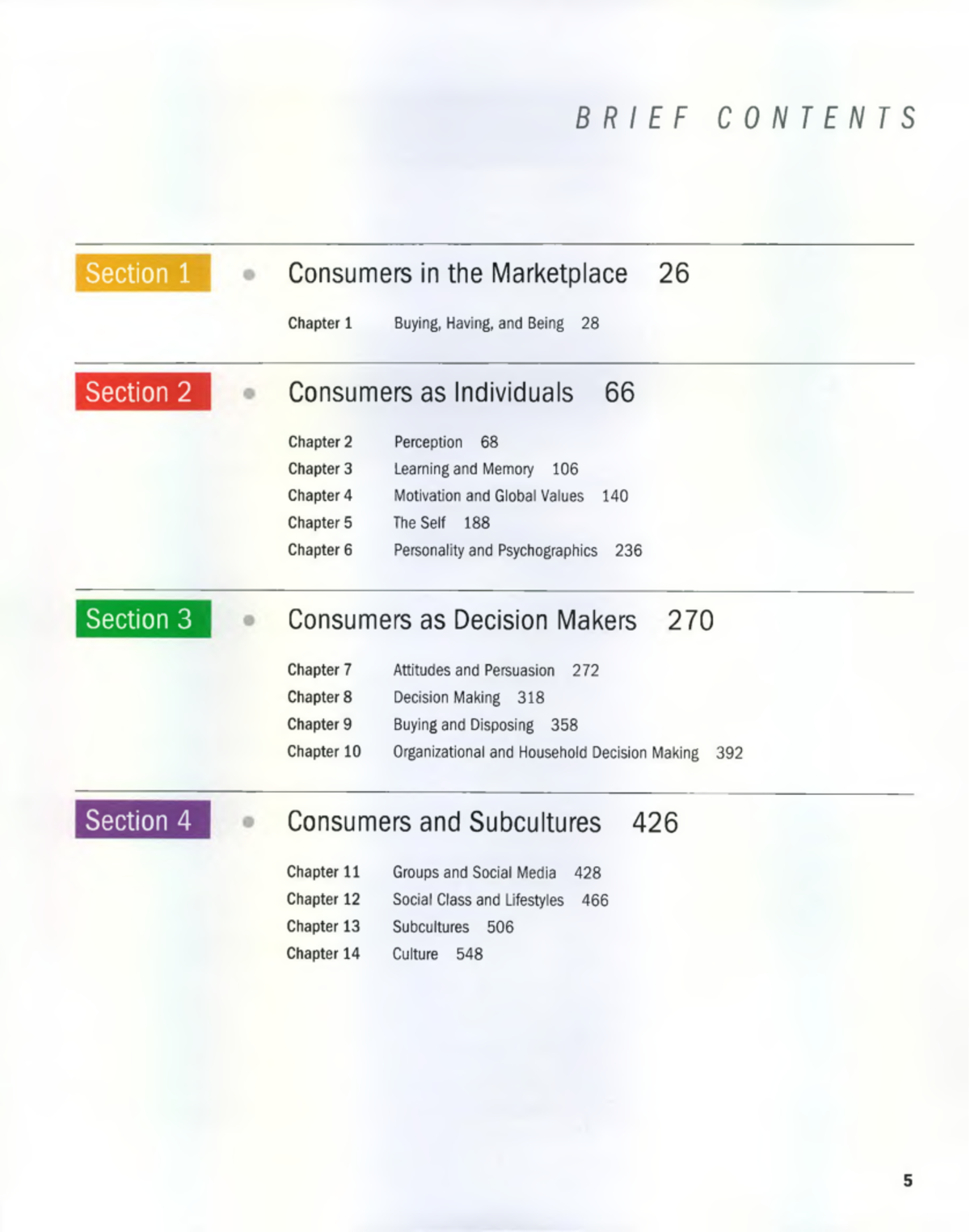 003 Giáo Trình Consumer Behavior B R I E F C O N T E N T S Section