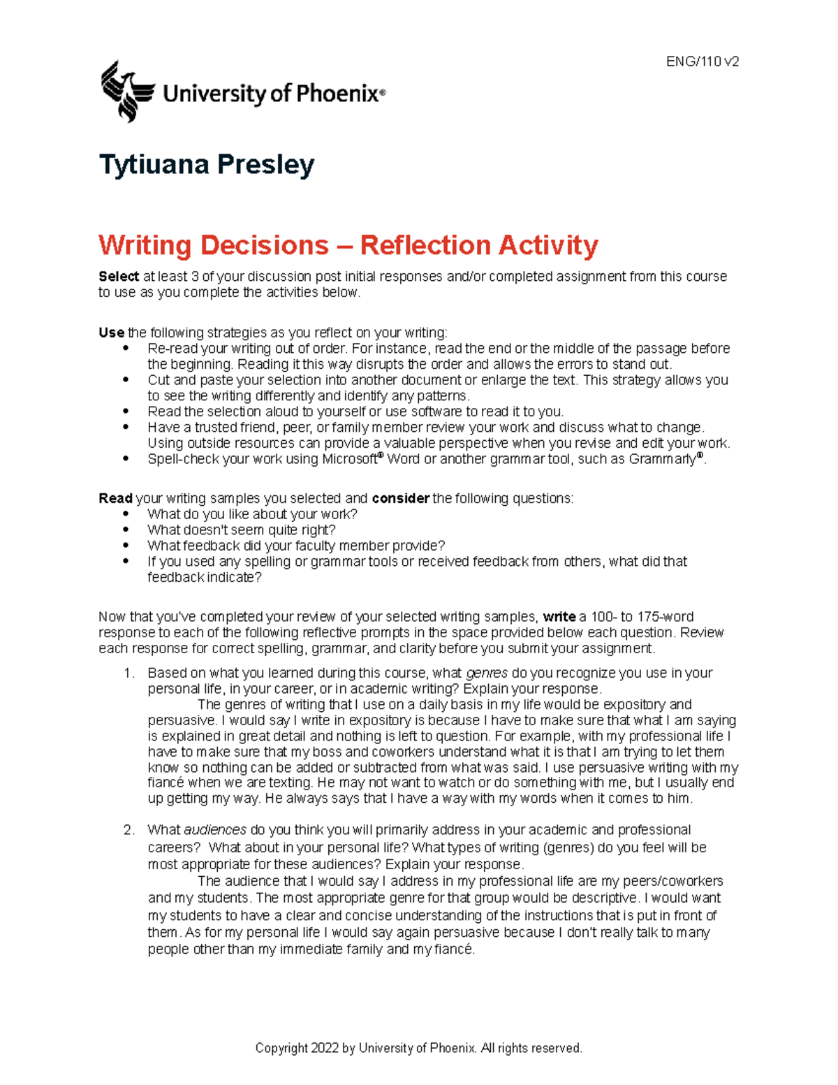 Eng110 wk5 TPresley - Hope this helps you out. - ENG/110 v Tytiuana ...
