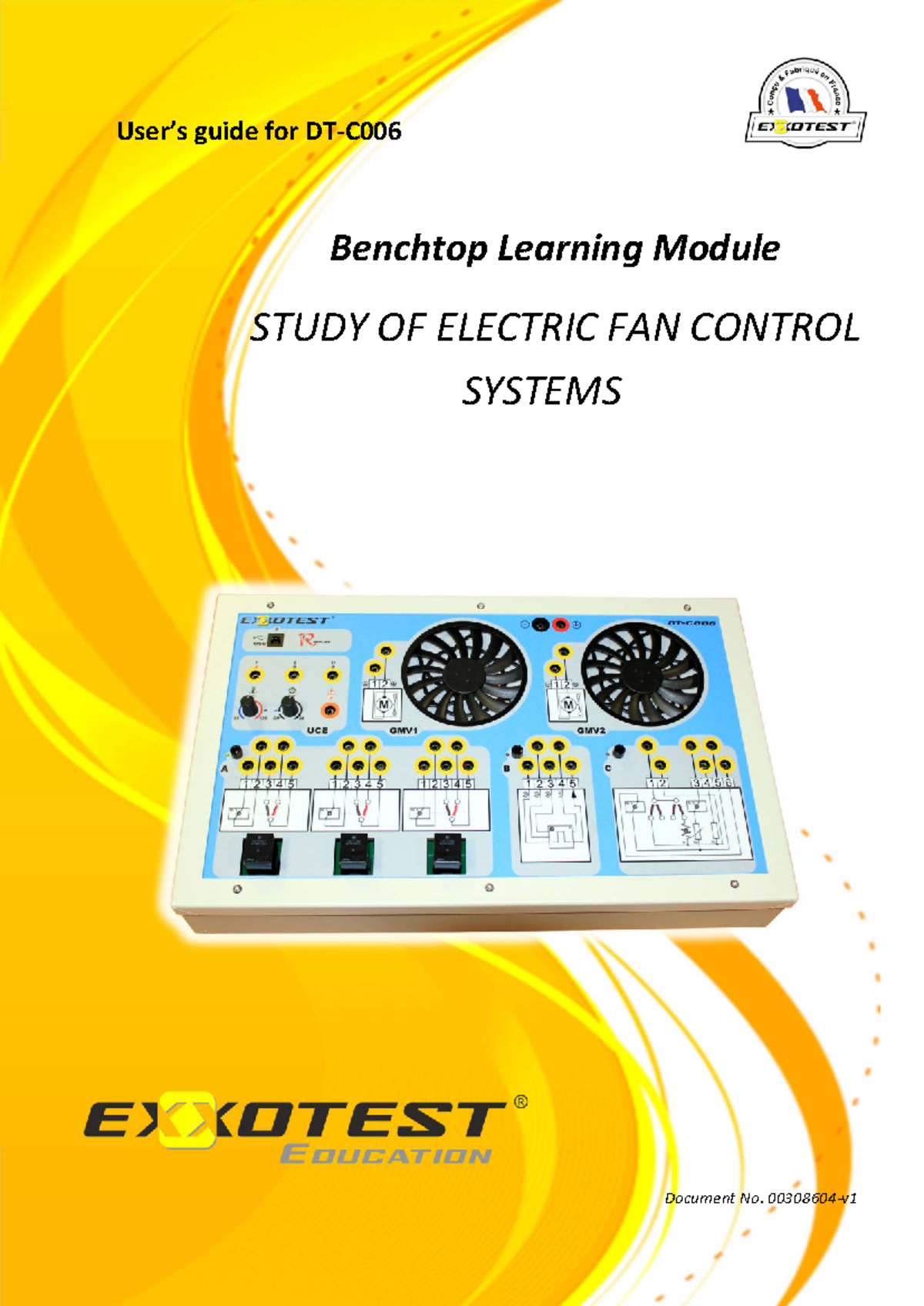 GU DT-C006 EN - Guide to Benchtop Learning Module: Electric Fan Control ...