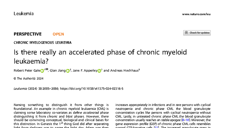 CML Perspectives: Reevaluating the Accelerated Phase Debate - Studocu