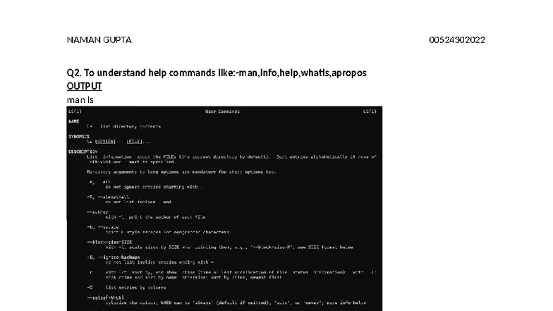 Practical-X Linux OS LAB: Command & Script Exercises 00524302022 - Studocu