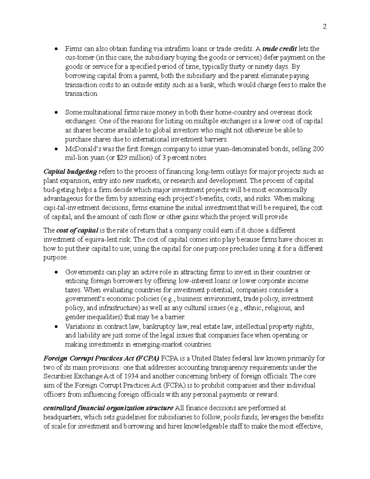 FIN-320 Module 5 Financial Ratios & Risk Analysis Notes - Studocu