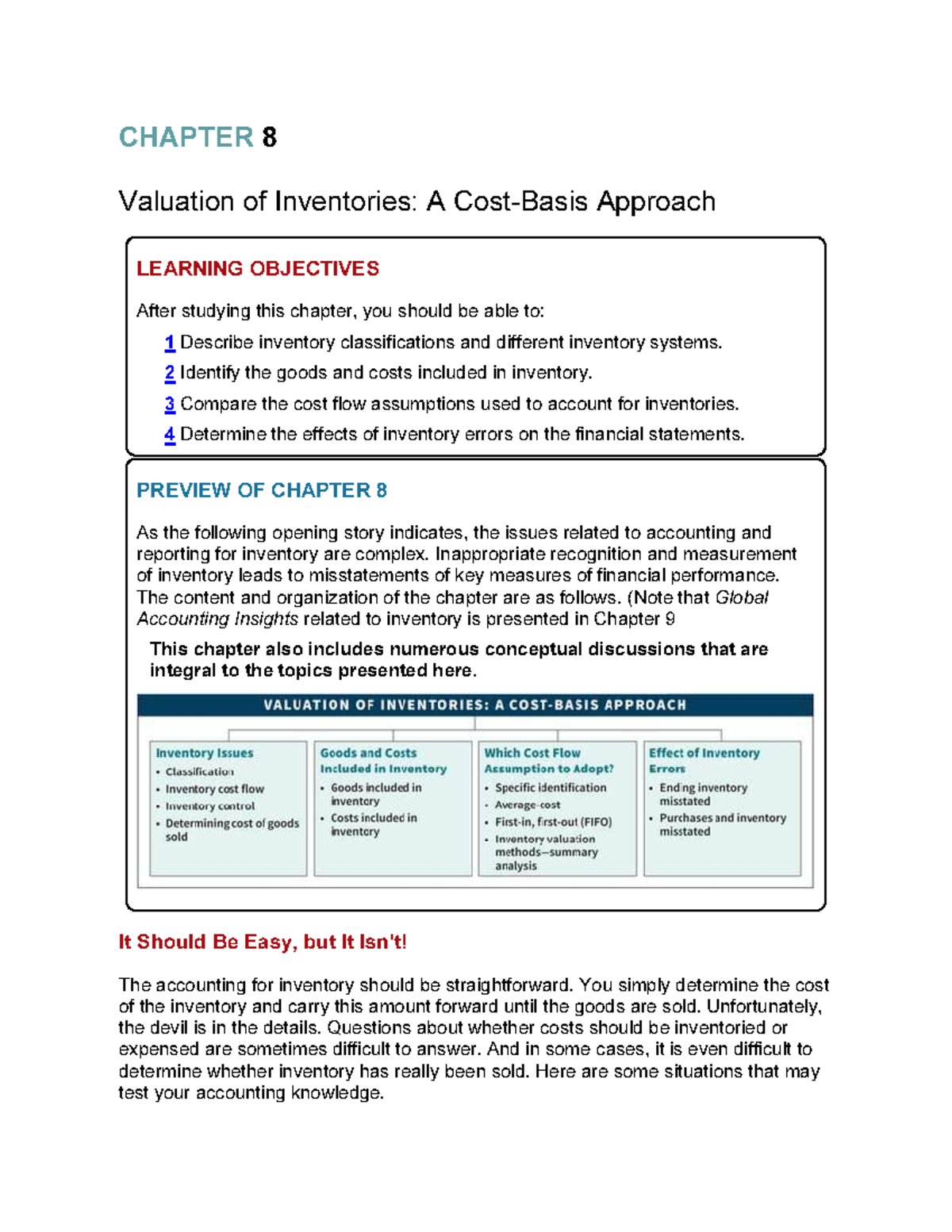 Chapter 8: Inventory Accounting Insights - Intermediate KIESO - Studocu
