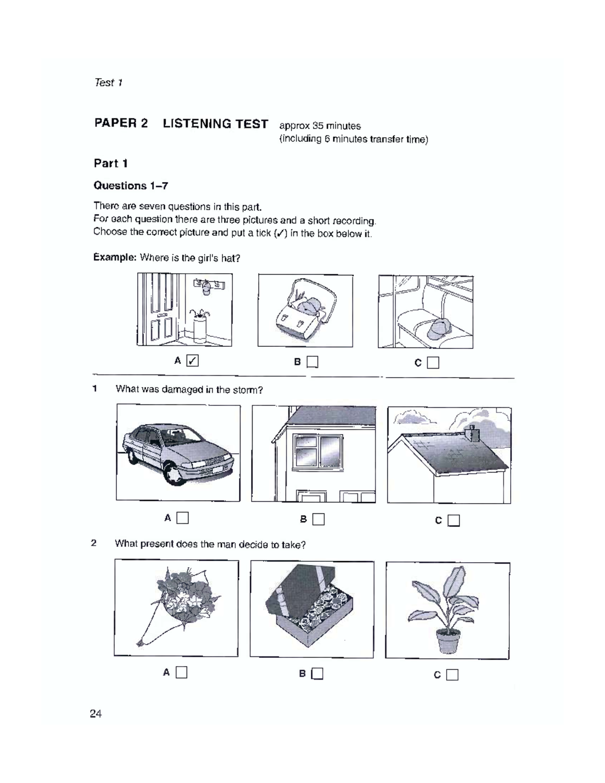 P5 Listening - Test 1 Paper 2 - HJBJ - Studocu