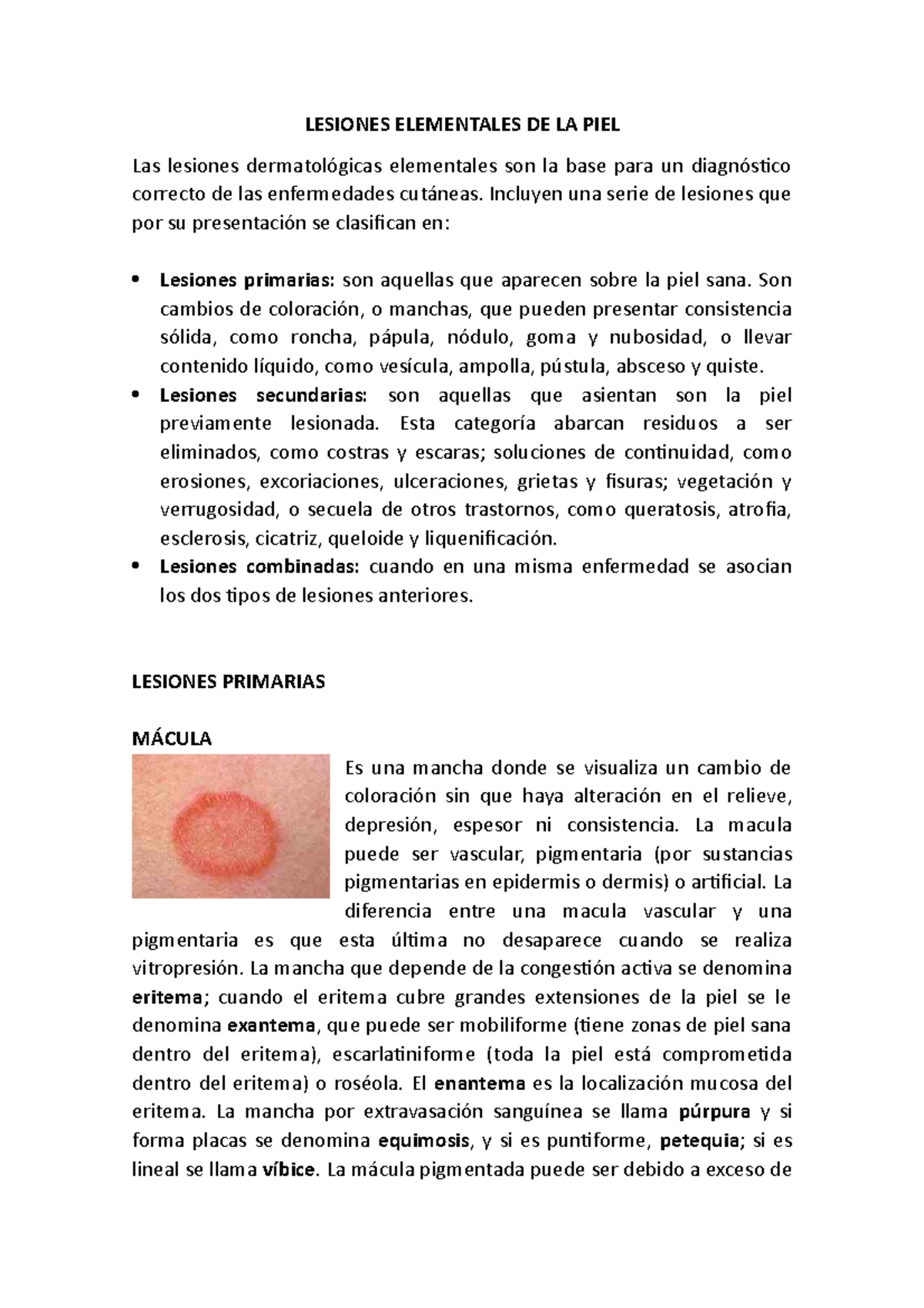 Dermatología - Resumen sobre Hipercromías y su Etiología - Studocu