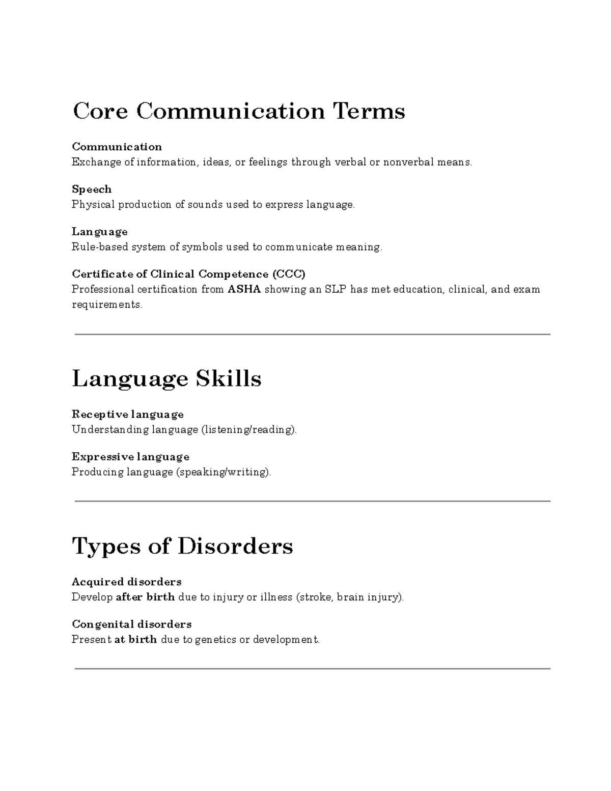 CSD 200 Midterm: Core Communication Terms and Language Concepts - Studocu