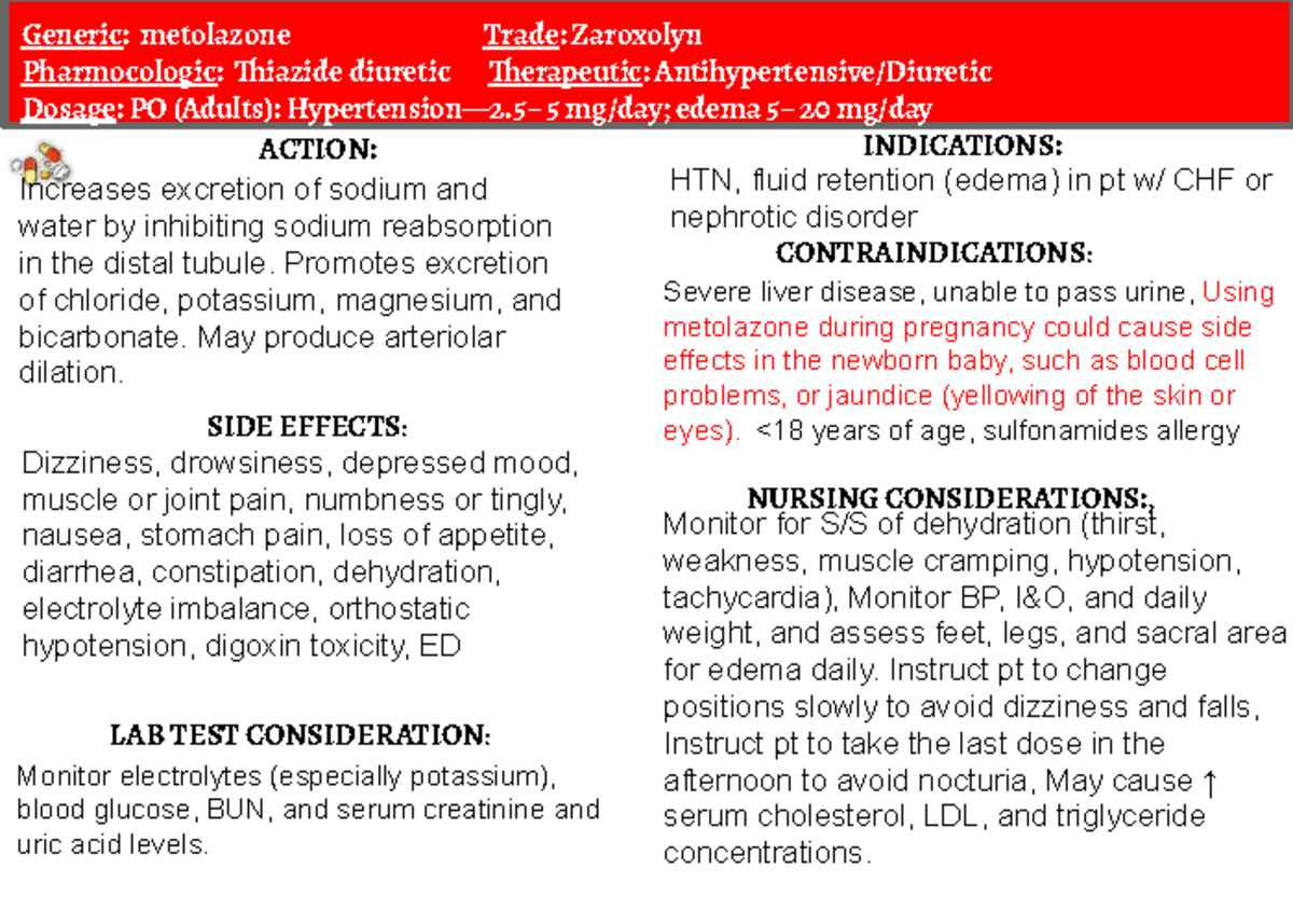 Pharmacology: Diuretics and Antihypertensives Overview (PHAR 101) - Studocu