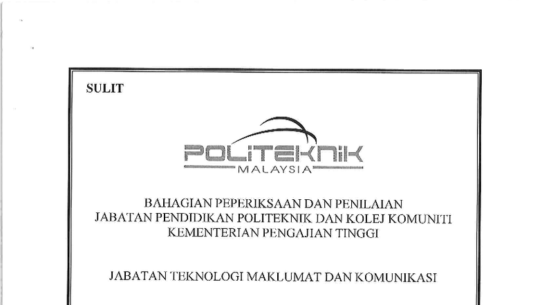 Peperiksaan Akhir DFC10223: Computer System Architecture Sesi I 2022/ ...