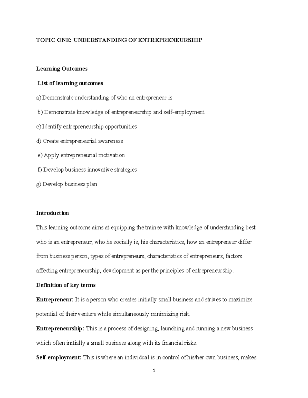 Entrepreneurship Skills: Understanding Key Concepts and Principles ...