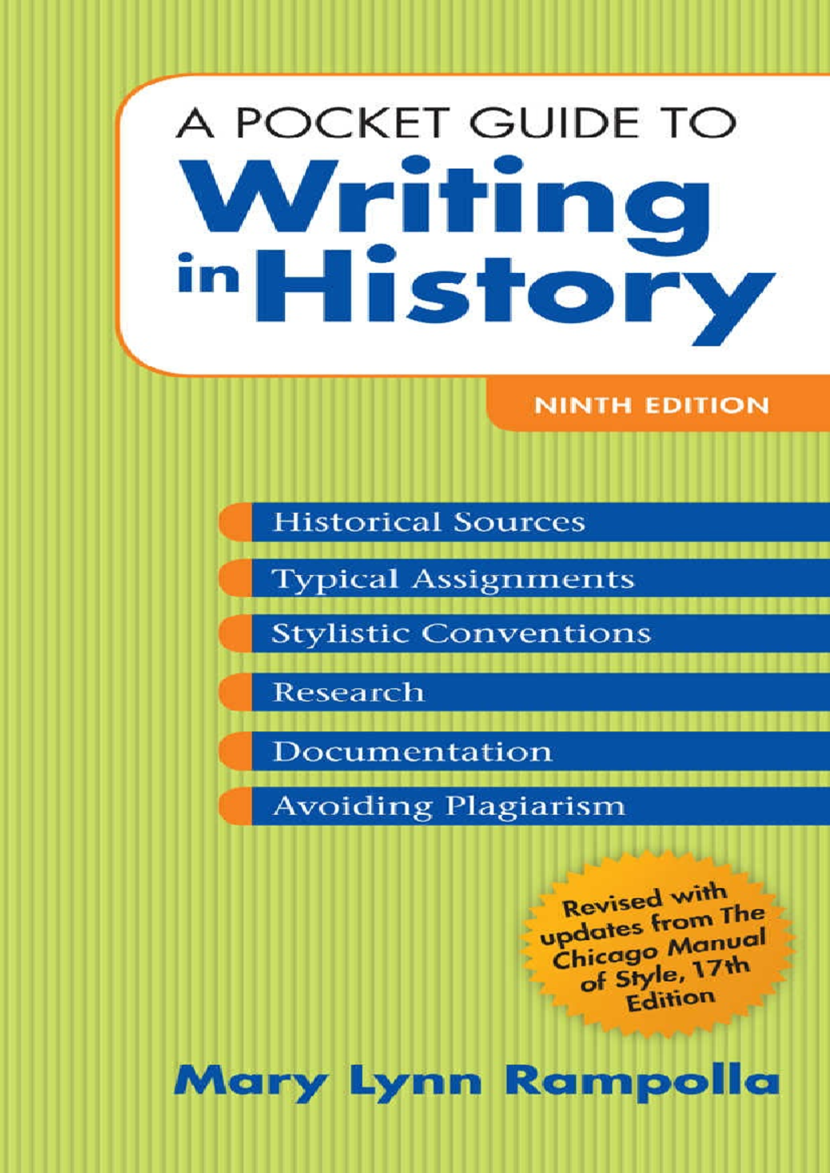 A Pocket Guide to Writing in History (9th Ed) - Active Reading ...
