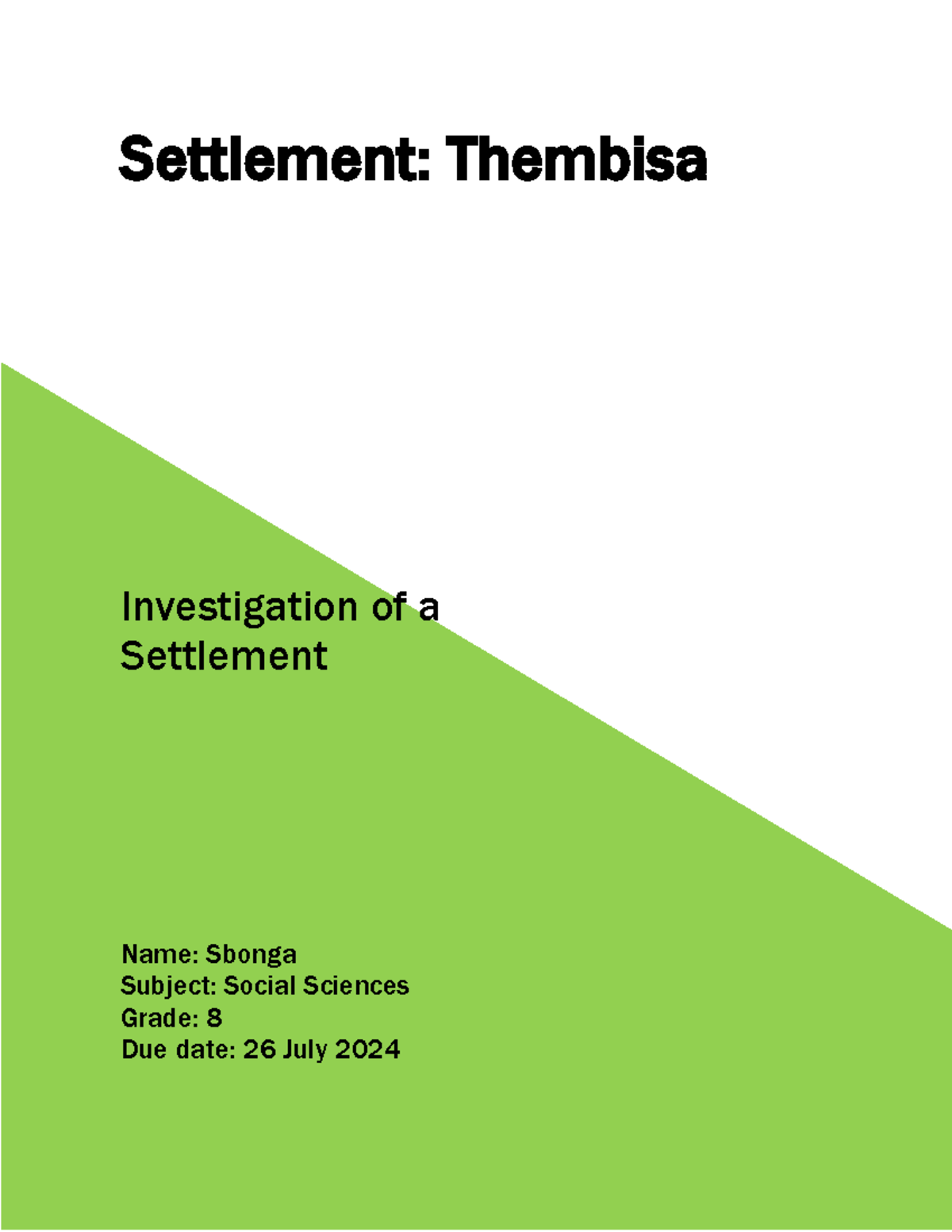 Settlement Project: Analyzing Thembisa's Geography & Population ...