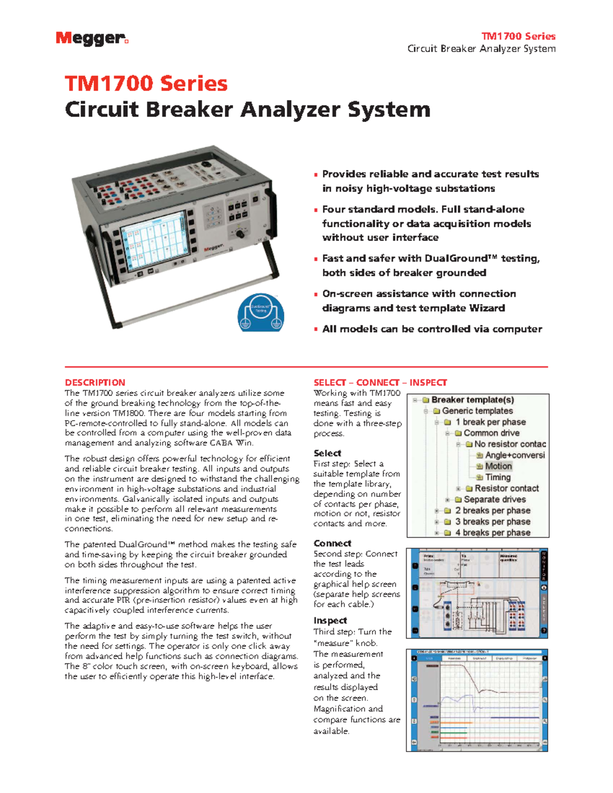 TM1700 Series Circuit Breaker Analyzer System Overview and Testing ...