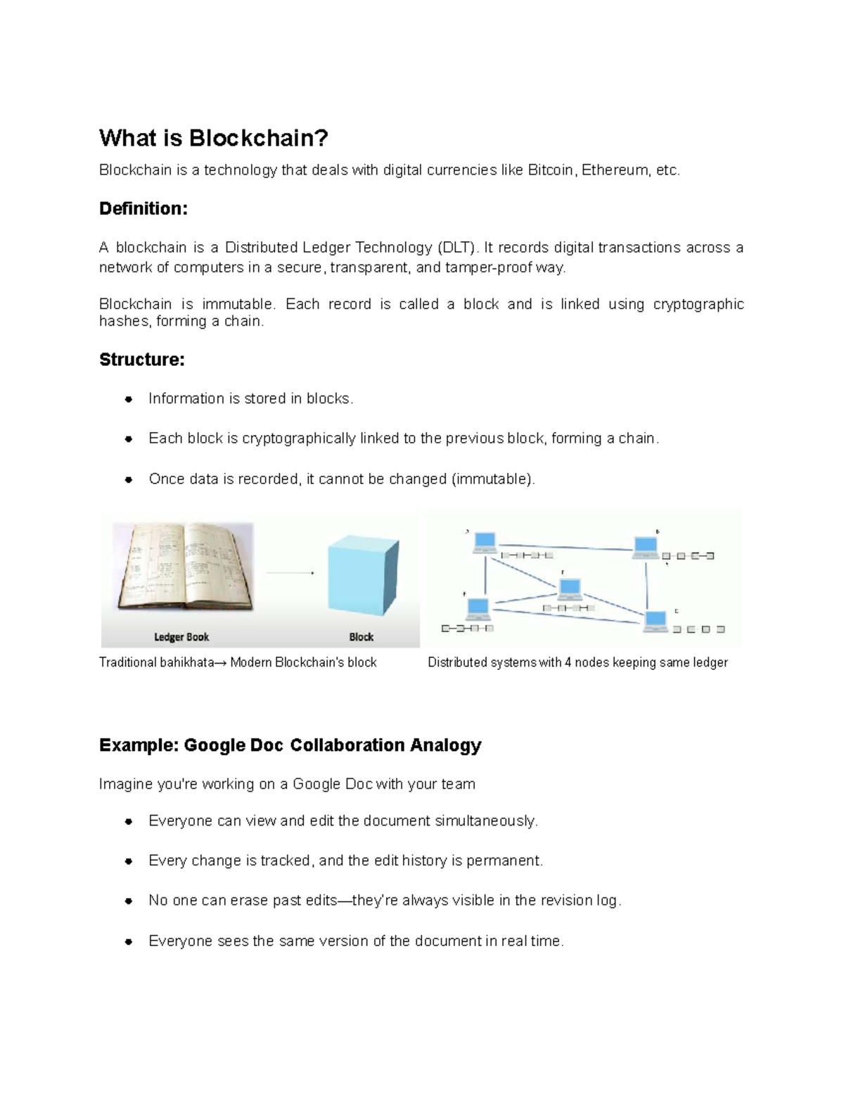 Unit 1: Introduction to Blockchain Technology and Its Applications ...
