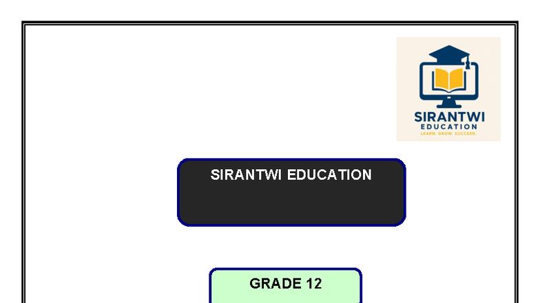 2025 CAT P1 Grade 12 June Exam - SIRANTWI Computer Applications - Studocu