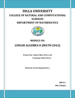 Mathematics for Natural Sciences - Math 1011 - AAU - Studocu