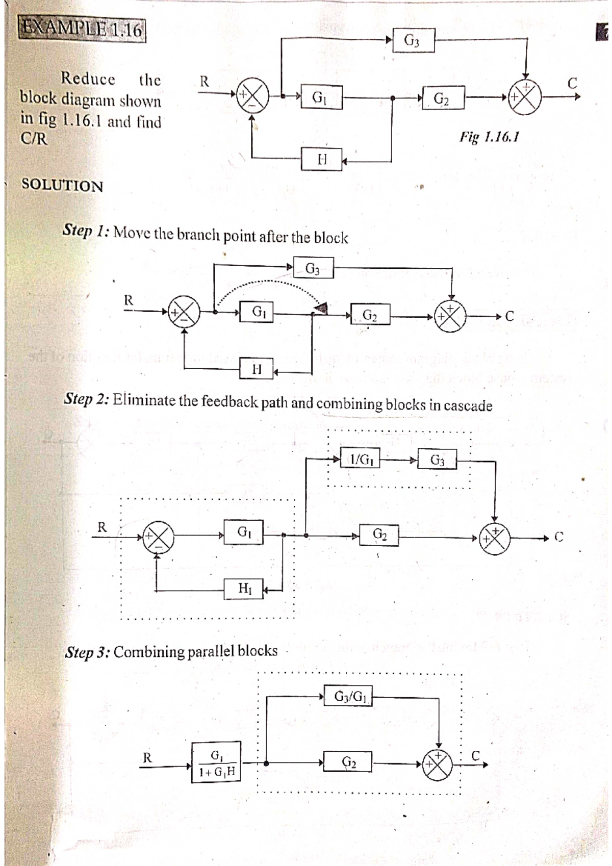 Block diagram reduction - Control systems - Studocu