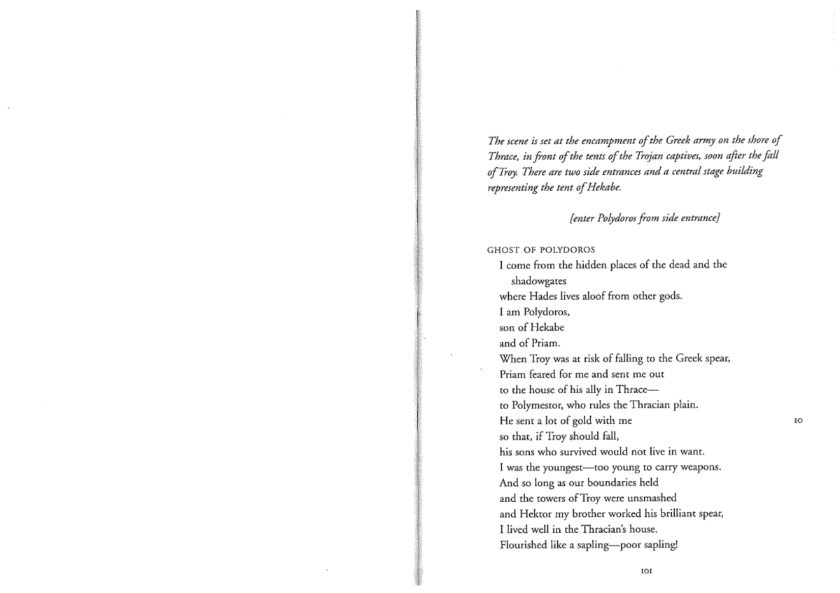 Hekabe: Analysis and Themes (Course Code: PG101-105) - Studocu