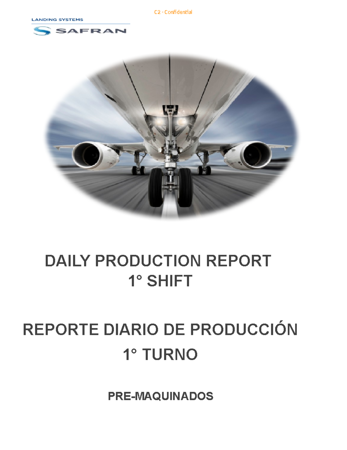 Portadas - DAILY PRODUCTION REPORT 1° SHIFT REPORTE DIARIO DE ...