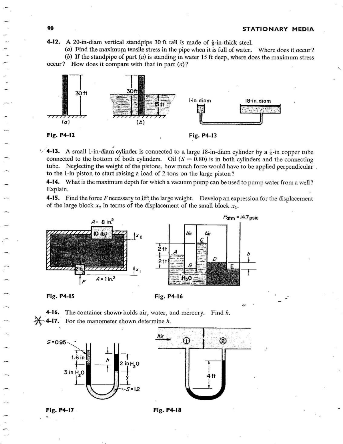 P-FF-U1 - Fluid Statics: Stress Analysis and Manometer Problems - Studocu
