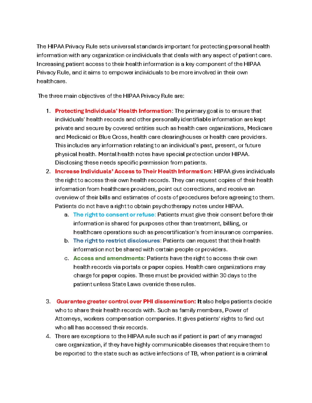 HIPAA Privacy Rule Overview: Key Objectives & Patient Rights ...